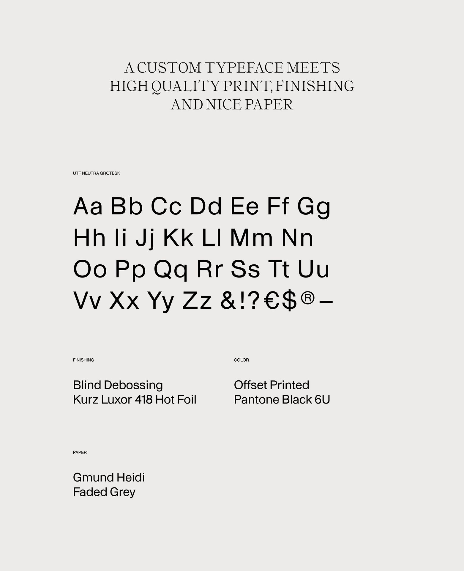 Paper & Type — UNDESIGNED